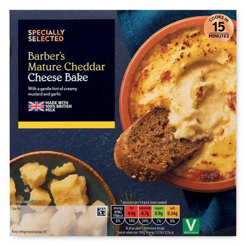 Barbers Mature Cheddar Cheese Bake | ALDI UK